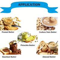 China Industrial Stainless Steel PLC Automatic Peanut Butter Mixing Cooling Tank Nut Paste Production Machine for sale