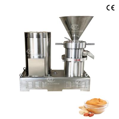 China PLC Control Food Grade Industrial Colloid Mill Sesame Peanut Butter Grinder Multifunctional Nut Paste Making Equipment for sale