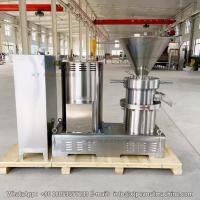 China PLC Control Food Grade Industrial Colloid Mill Sesame Peanut Butter Grinder Multifunctional Nut Paste Making Equipment for sale