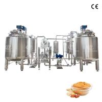 China Factory Supply Full Automatic Peanut Butter Mixing Cooling Tank Pistachio Paste Making Machine With PLC Control OEM Supported for sale