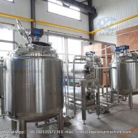China Factory Supply Full Automatic Peanut Butter Mixing Cooling Tank Pistachio Paste Making Machine With PLC Control OEM Supported for sale