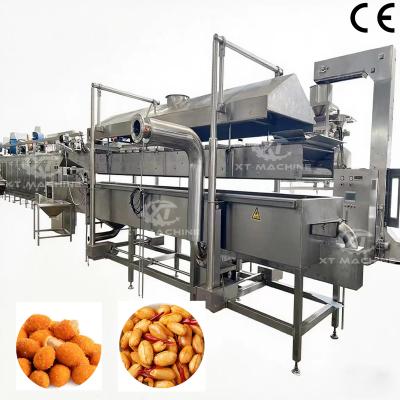 China Industrial Large Capacity Automatic Continuous Frying Machine For Corn Flakes Nuts High Efficiency With CE Certificate for sale
