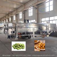 China Industrial Large Capacity Automatic Continuous Frying Machine For Corn Flakes Nuts High Efficiency With CE Certificate for sale