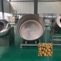 China 100kg/h Small Commercial Batch Coating Machine 304 Food Grade Steel for Melon Seeds Hazelnut Flavor Coating for sale