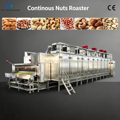 China Professional  Continuous Multi-function Belt Roasting Oven Peanuts Seeds Cashew Almonds Energy Saving for sale