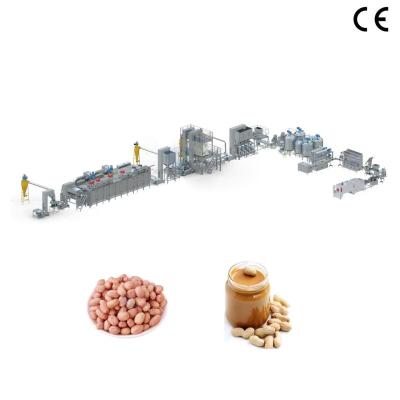 China Industrial Grade Peanut Butter Production Line 200-5000kg/h Fully Automatic Nut Grinding Line for sale