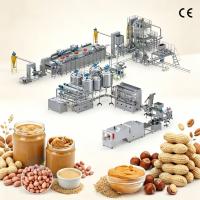 China Customizable Peanut Butter Production Line 200-5000kg/h Full Automatic PLC Controlled With Mixing Tank for sale