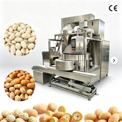China Factory Supply Automatic Sugar Coating Machine PLC System Nuts Coater for Peanut Snack Processing Plant for sale