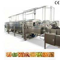 China Industrial Continuous Frying Machine 304 Stainless Steel For Corn Flakes Nuts High Efficiency With CE Certificate for sale