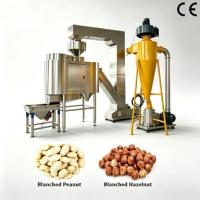China Large Capacity Peanut Blanching Equipment PLC Controlled SS304 Pneumatic Red Skin Peeler Auto Feed Discharge for sale