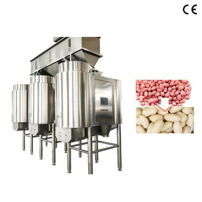 China Customizable Air Peanut Blanching Machine 500kg/h 304 Stainless Steel Pistachio Nut Skin Removing Peeling Equipment for sale
