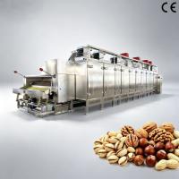 China CE Certified Continuous Nuts Roaster Automatic Industrial Nut Roasting Equipment for Peanut Cashew Almond Deep Processing Plant for sale