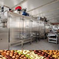China Continuous Peanut Roasting Machine with PLC Control, Stainless Steel Construction, and 3000kg/h Capacity for sale