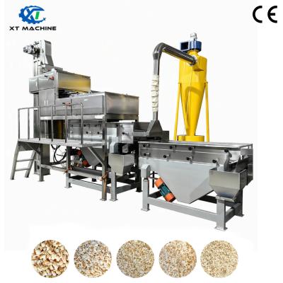 China Turnkey Nut Chopping Machine Automatic Peanut Granule Cutter for Almond Cashew Hazelnut Snack Factory SUS304 for sale