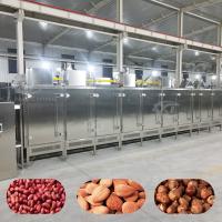 China Continuous Industrial Belt Nut Roasting Machine with PLC Control and Food-Grade SS304 Build for sale