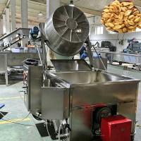 China Máquina freidora por lotes para almendras con control de temperatura SUS304, máquina freidora de chips de maíz para fritura de frutos secos alimentarios for sale