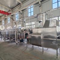 China Fully Automatic SUS304 Fried Corn Nuts Production Line with 500-1000kg/h For Fried Flour-coated Peanut for sale
