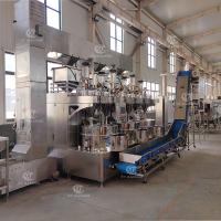 China 1000-2000kg/h Industrial Seasoned Nuts Coating and Frying Production Line for sale