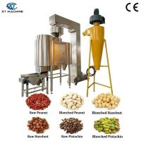 China Dry Air Peanut Blancher Machine SUS304 Construction PLC Control for Nut Deep Processing & Peanut Paste Manufacturing for sale