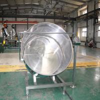 China 35-40kg/batch Peanut Batch Coating Machine with SUS304 Rotary Coating Equipment for sale