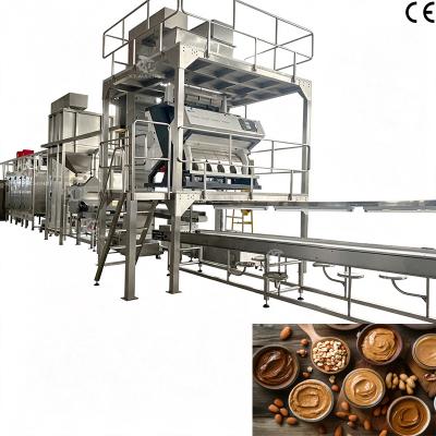 China Fully Automated Sesame Tahini Walnut Butter Production Line Pistachio Butter Making Machine with PLC Control for sale