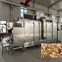China 300kg/h-500kg/h Stainless Steel Peanut Cashews Roasting Machine Japanese Beans Roaster with Air Cooling for sale
