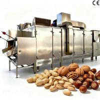 China Continuous Belt Type Nuts Roasting Machine Roasted Salted Almond Kernels for Automatic Temperature Control for sale