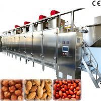 China Food Grade 2000kg/h Hazelnut Drying Roasting Machine with PLC Control Walnut Baking Equipment for sale