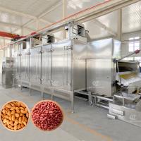 China Customizable 300kg/h-1000kg/h Commercial Baking Oven Almond Roasting Machine with PLC Control for sale