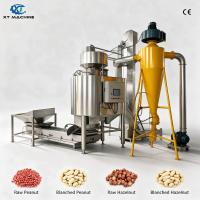 China Automatic Peanut Skin Blanching Machine XT Machine PLC Controlled Nut Peeler for Almond Pistachio Dry Peeling for sale