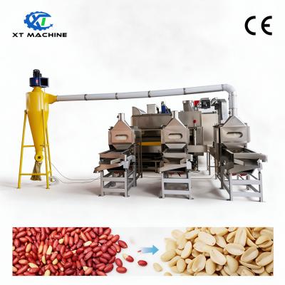 China High Yield Split Peanut Kernel Blanching Machine Dry Peanut Peeler Low Breakage Rate for Peanut Food Processing Factory for sale