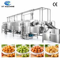 China Snack Food Continuous Frying Unit XT Machine SUS304 Automatic Conveyor Fryer Constant Oil Temperature for Nut Production for sale