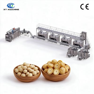 China Auto Coated Peanut Roasting Production Line SUS304 Multi-function Nut Seasoning Machine for Coated Peanut Manufacturing for sale