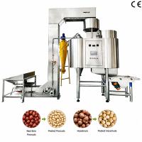 China High Blanching Rate 500kg/h Roasted Groundnut Peeling Machine Hazelnut Blanching Machine With CE Certification for sale