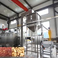 China Fully Automatic 500kg/h-3000kg/h Peanut Slitting and Blanching Machine for Nut Processing Plants for sale