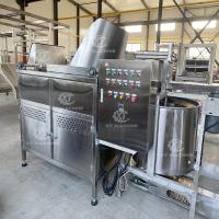 China Automatic Temperature Control Snacks Food Frying Machine-Peanut Batch Fryer with Automatic Discharging for sale