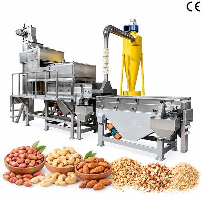 China 500-1000kg/h Peanut Cutting Machine Almond Cashews Chopping and Grader for Nut Chopper for sale