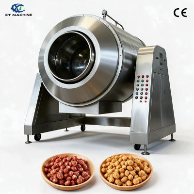 China Stable Operation Sugar Coating Machinery CE Standard SUS304 Nut Coating Pan for Coated Peanut and Almond Manufacturing for sale