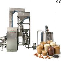 China 500kg/h Simple Type Smooth/Crunchy Peanut Butter Production Line PLC Control Cashews Butter Grinding Machine for sale