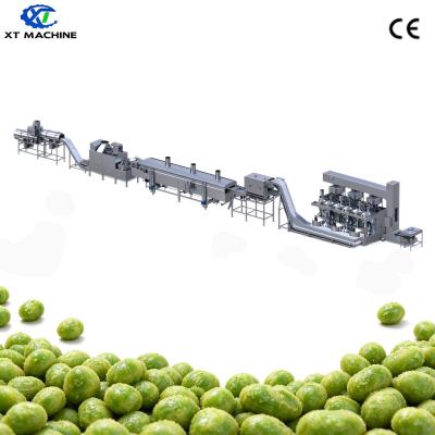 China High Efficiency Automatic Snack Nut Roasting Machine 300-500kg/h Complete Salted Nut Roasting Processing Line for sale