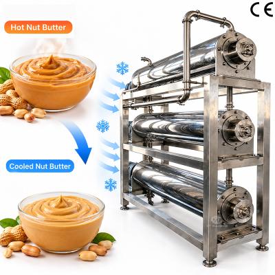 China 1500kg/h Cashews Almond Butter Cooling System Industrial Groundnut Butter Cooling Pasteurization Machine for sale