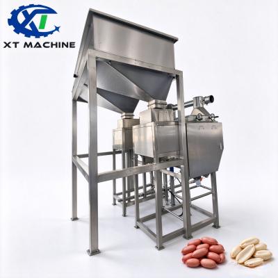 China Descascador de Amendoim Dividido 800-1000kg/h Alta Capacidade Máquina de Branqueamento com Correias Ajustáveis SUS304 para Linha de Manteiga de Amendoim for sale