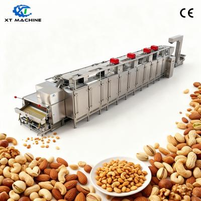 China Low Breakage Rate Continuous Cashew Roasting Equipment SUS304 Roaster for Cashew Kernel Blanching Application for sale