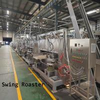 China Stainless Steel Horizontal Swing Rotary Coated Peanut Roaster Commercial Nuts Almond Cashew Roasting Machine for sale
