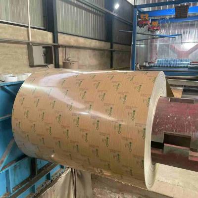 China 50-1250mm Wooden Prepainted Aluminum Coil Factory For Building Material for sale