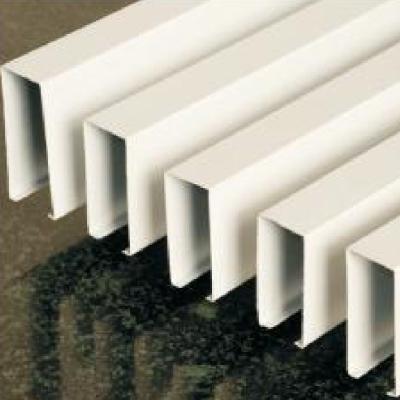 China U Shaped Premium Aluminum Strip Ceiling Systems U Baffle Aluminum Panel Ceiling for sale