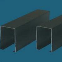 China Black High Grade Aluminum Strip Ceiling Powder Coating U Shaped for sale