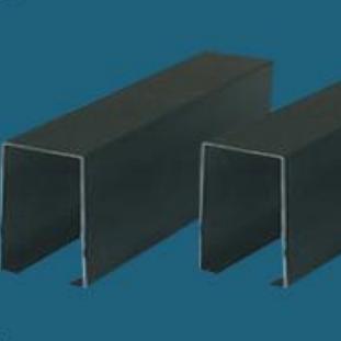 China Black High Grade Aluminum Strip Ceiling Powder Coating U Shaped for sale