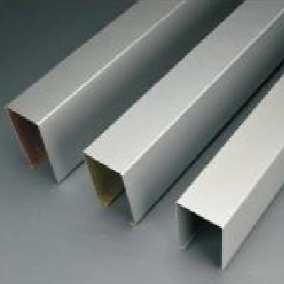 China Durable & Elegant U Shaped Aluminium Strip Ceiling Systems PE PVDF Coated for sale