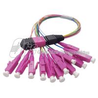 China MTP LC OM4 Pre Terminated Cable 12 Fiber 24 Fiber MPO MTP LC Optic Patch Cord for sale